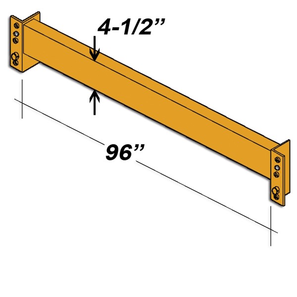 96" L x 4.5" H Interchangeable Beam - T.P. Supply Company, Inc.