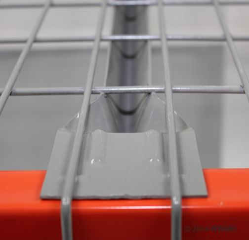 44" D x 46" W Wire Mesh Deck 2500 Lbs. Capacity Flared Support