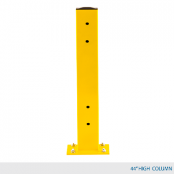 44" H Double Rail Column Post - Offset Base Plate - T.P. Supply Company ...