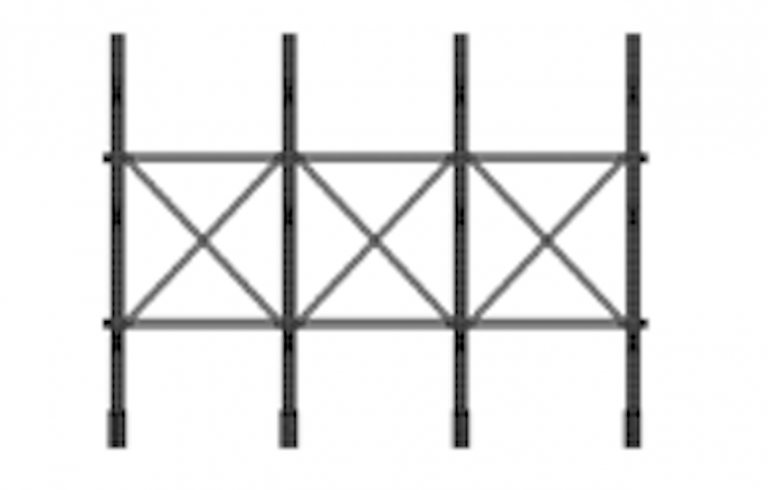 Cross-brace Type 1 for columns 48" c/c | TP Supply Company