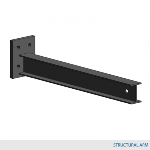 Type 1 Arm 48"L w/ 1,000 lbs max load capacity (4"MD Structural I-Beam ...