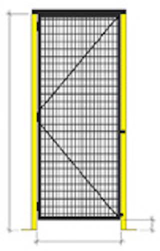 Robotic Machine Guarding Single Hinge Door 3' Wide x 7'2" High ...