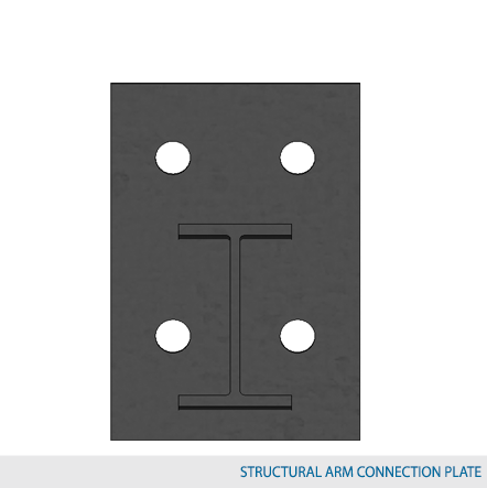 Type 1 Arm 48"L w/ 2,000 lbs max load capacity (4"HD Structu